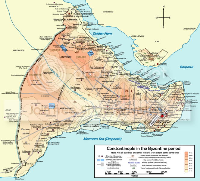 Huns Constantinople Map